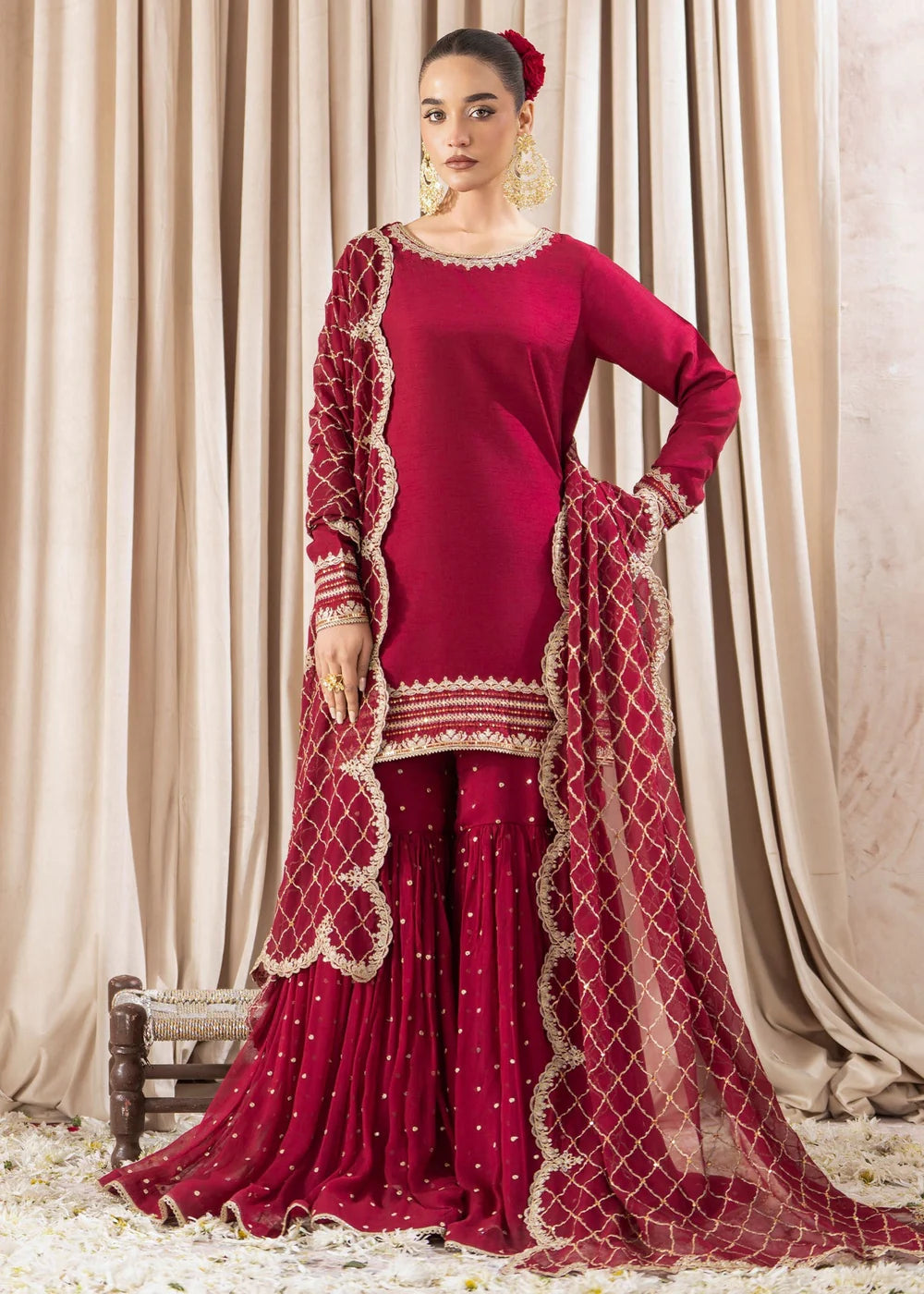 Shehrbano (Fuchsia Red) – UY Collection